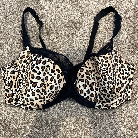 Cacique | Intimates & Sleepwear | New Cacique Leopard Bra With Lace ...